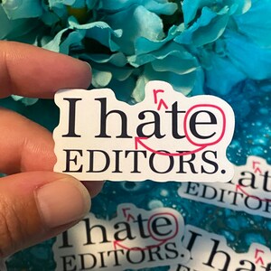 I Heart Editors Quote Sticker Gift for Editors, Writers and Authors - Etsy