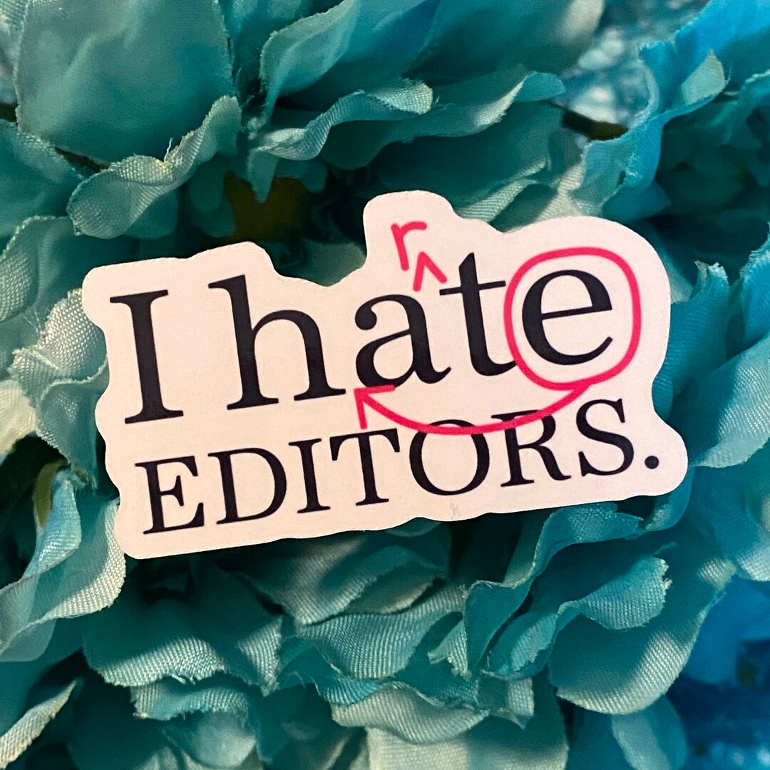 I Heart Editors Quote Sticker Gift for Editors, Writers and Authors - Etsy
