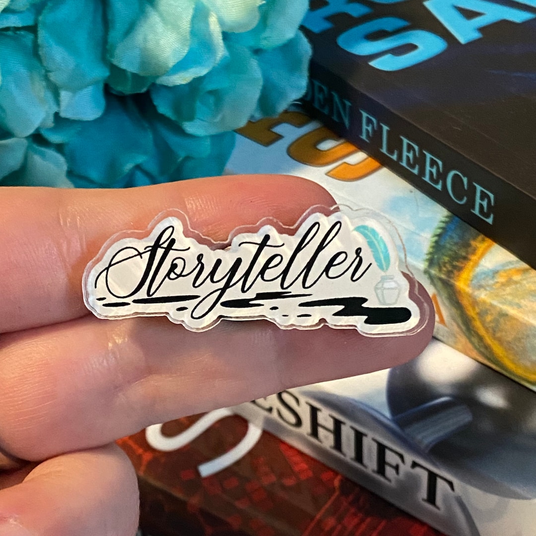Storyteller Quill and Ink Acrylic Pin | Gifts for Writers and Authors ...