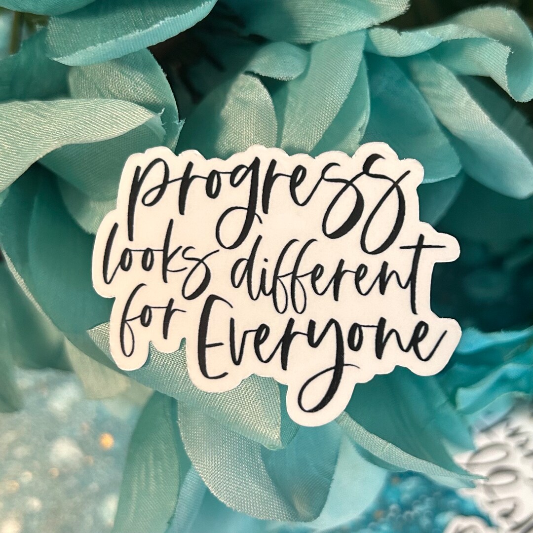 Progress Looks Different for Everyone Quote Sticker Gifts for Writers ...