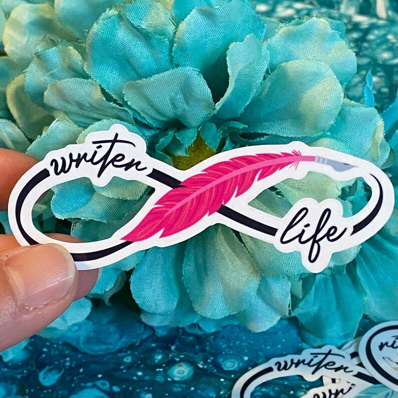 Writer Life Infinity Symbol With Feather Quill Plume Assorted - Etsy