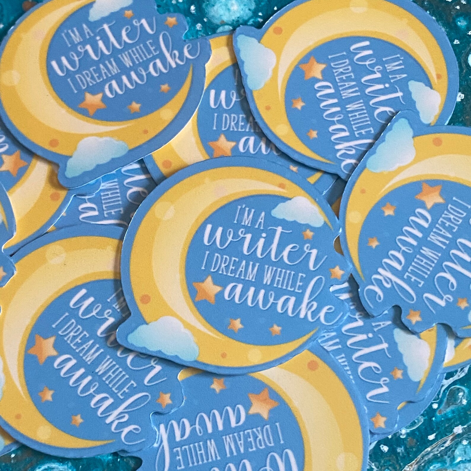 Writer Stickers Im a Writer I Dream While Awake Quote - Etsy