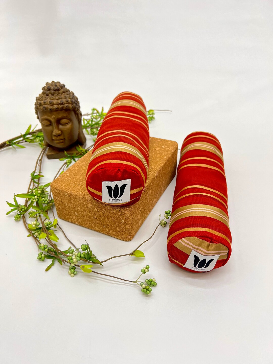 Mini Bolsters | Red Stripe | Yoga Prop | Knee Cushion | Body Pillow ...