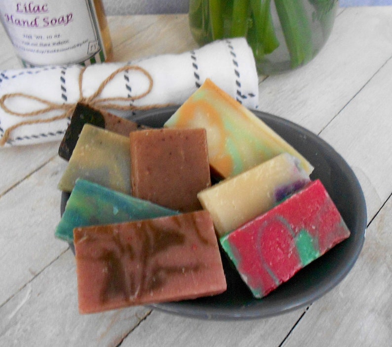 Mini Soap Bars | 20-piece All Natural Handmade Soap Sampler | Travel ...
