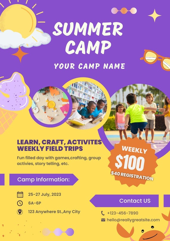 Summer Camp Poster Ideas