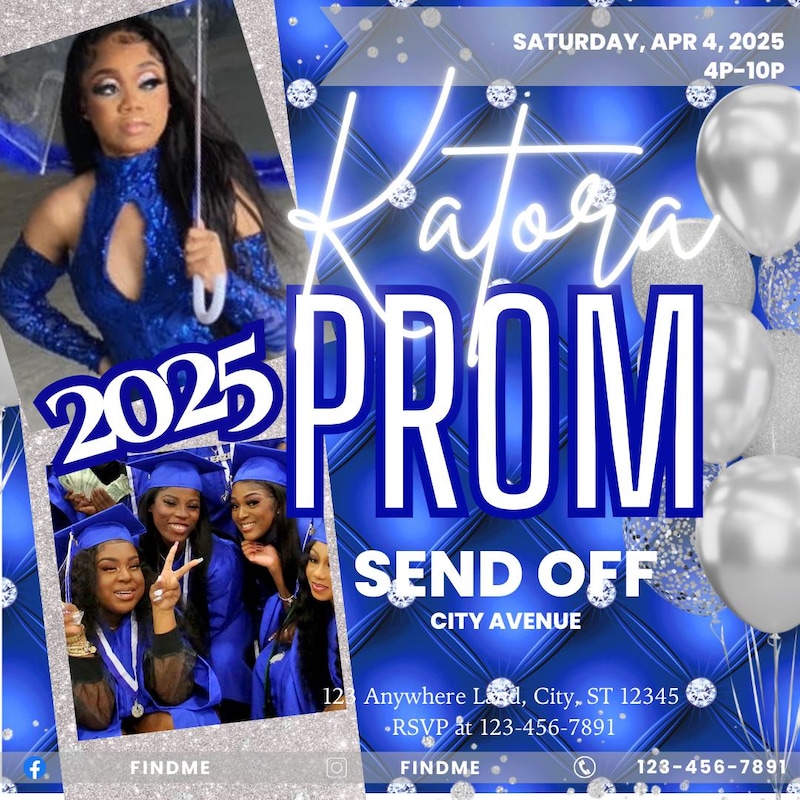 Royal Blue Invite - Etsy