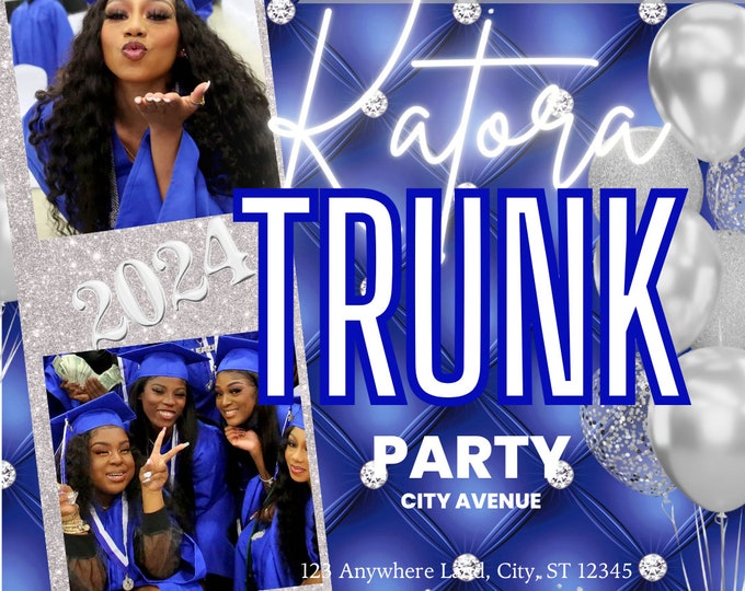Personalize College Send-off Invitation, Trunk Party Invite, Event ...