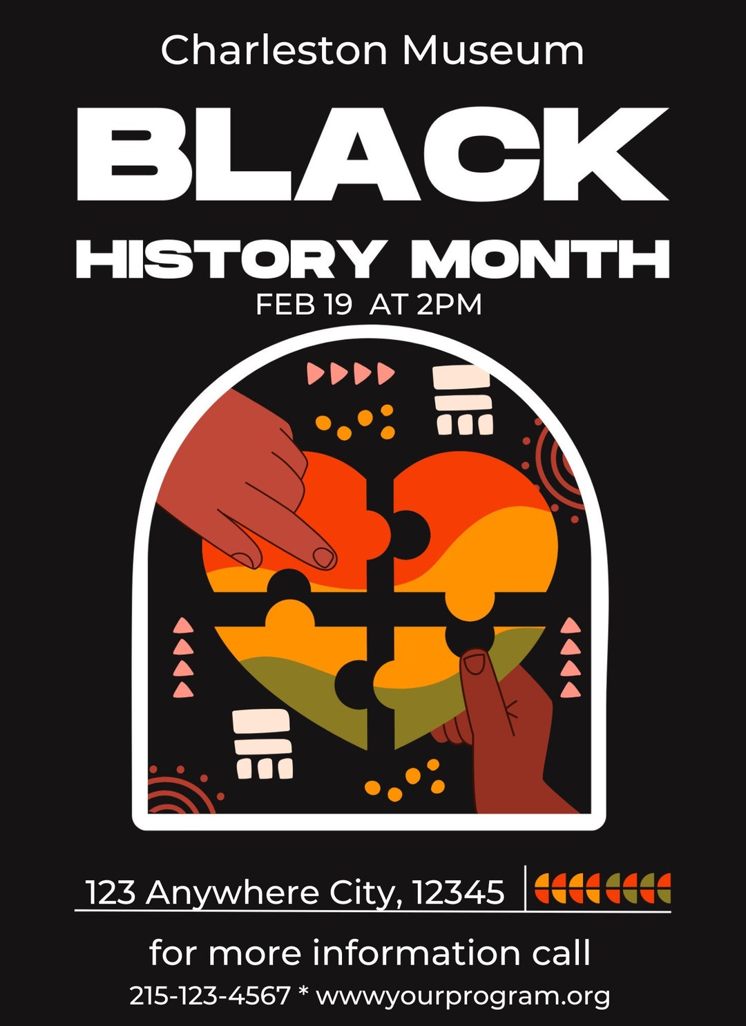 Black History Invitation Flyer, Black History Template, Downloadable ...