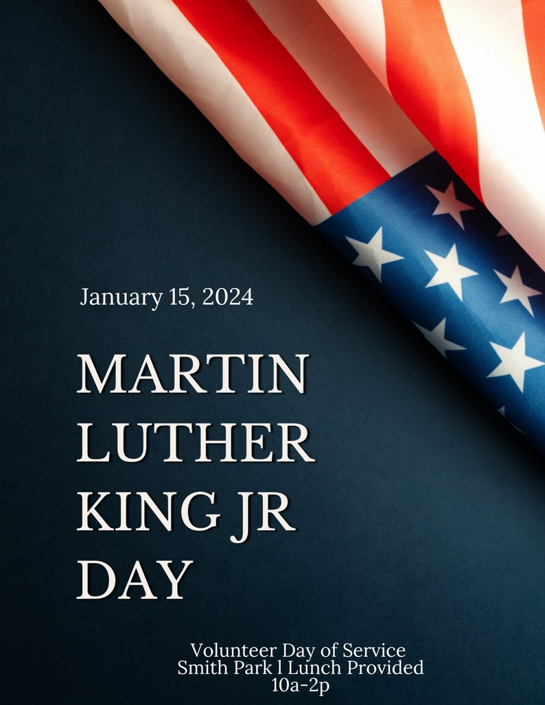 Martin Luther King, JR. Flyer, Day of Service Flyer, Black History ...