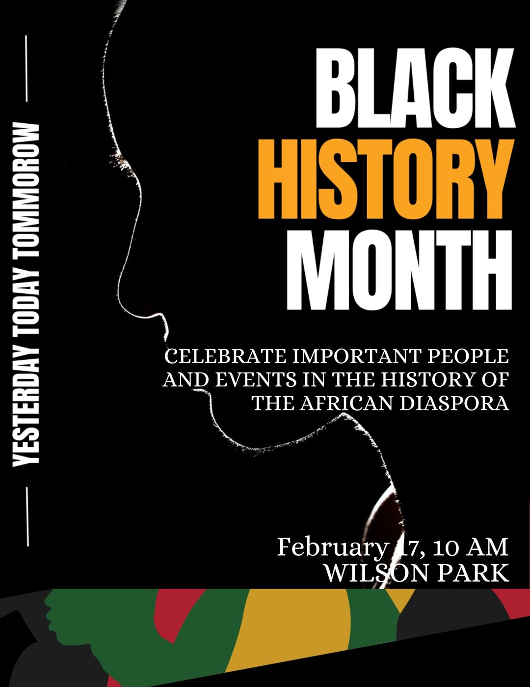 Black History Invitation Flyer, Black History Template, Downloadable ...