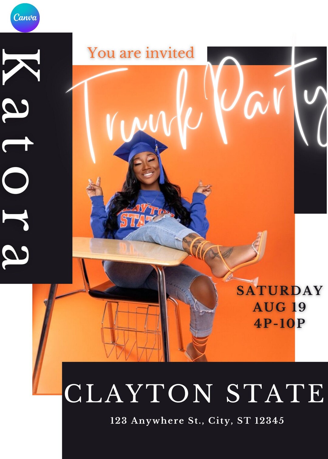 Personalized College Send off Invitation: Editable Dorm Party Invite - Etsy