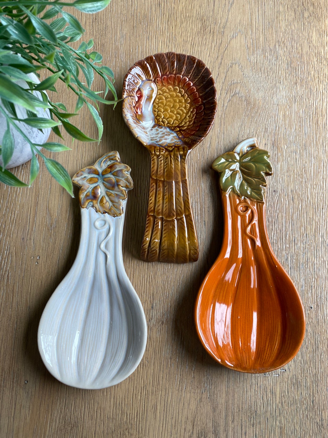 Autumn Harvest Spoonrest Choice of Pumpkin Spoon Rest or Pumpkin ...