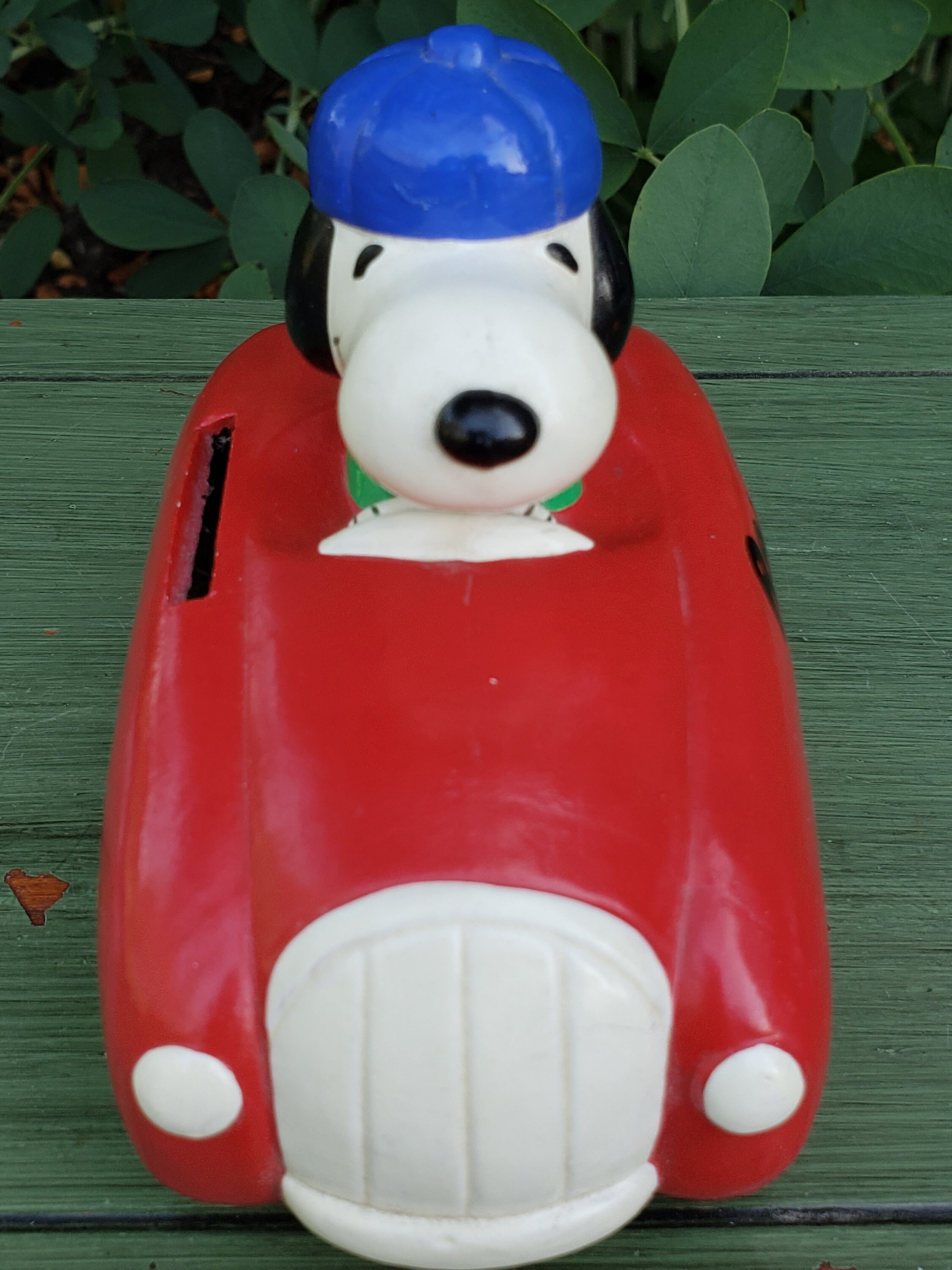 RARE Snoopy Race Car Racer Bank Gift for Race Car Driver - Etsy