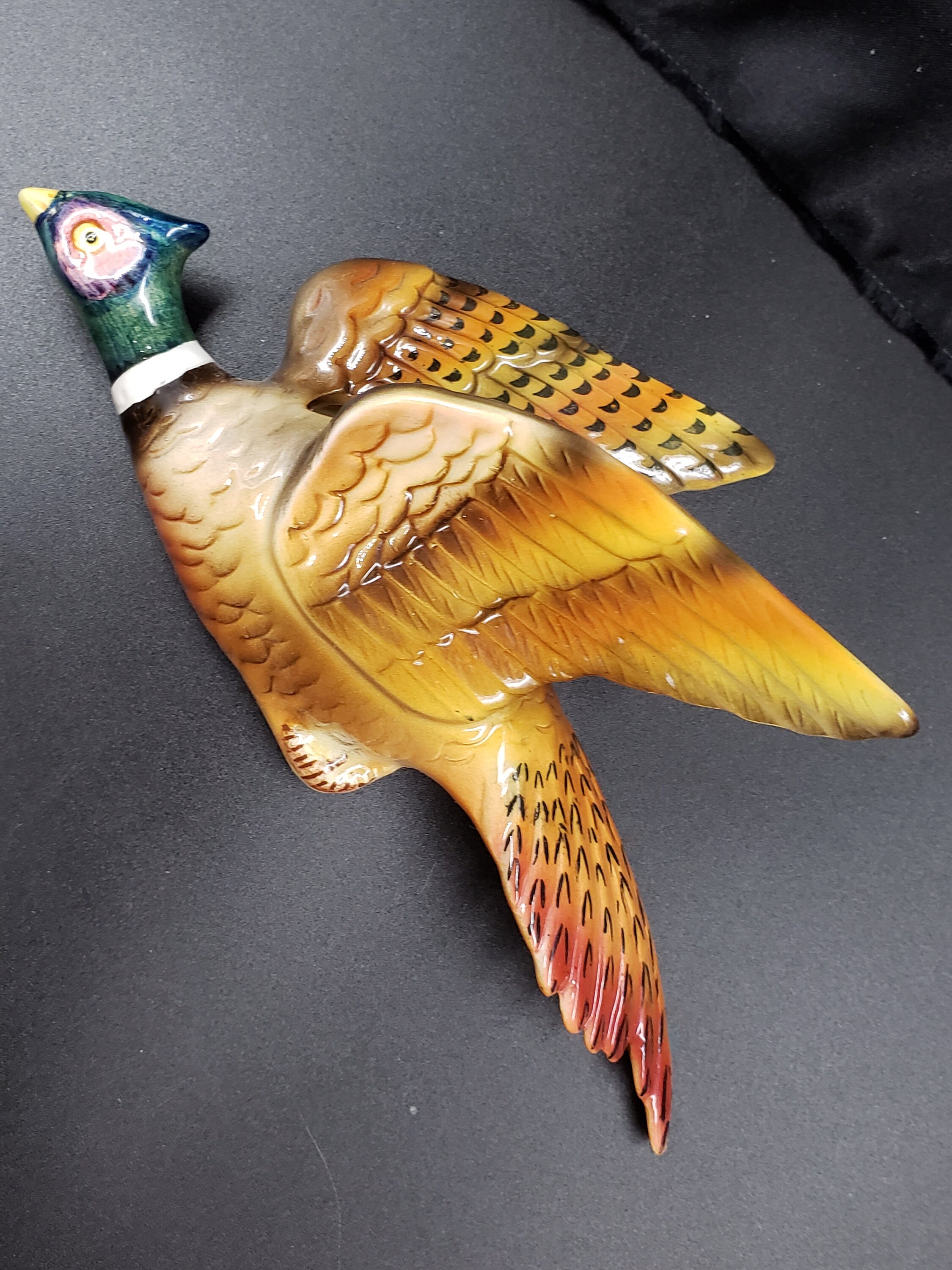 Spectacular Set of 3 Pheasant Wall Pocket Vase Japan Gift for Wall ...