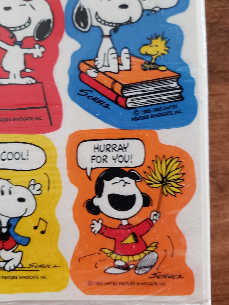 Peanuts Stickers 4 Sheets New in Unopened Package by | Etsy