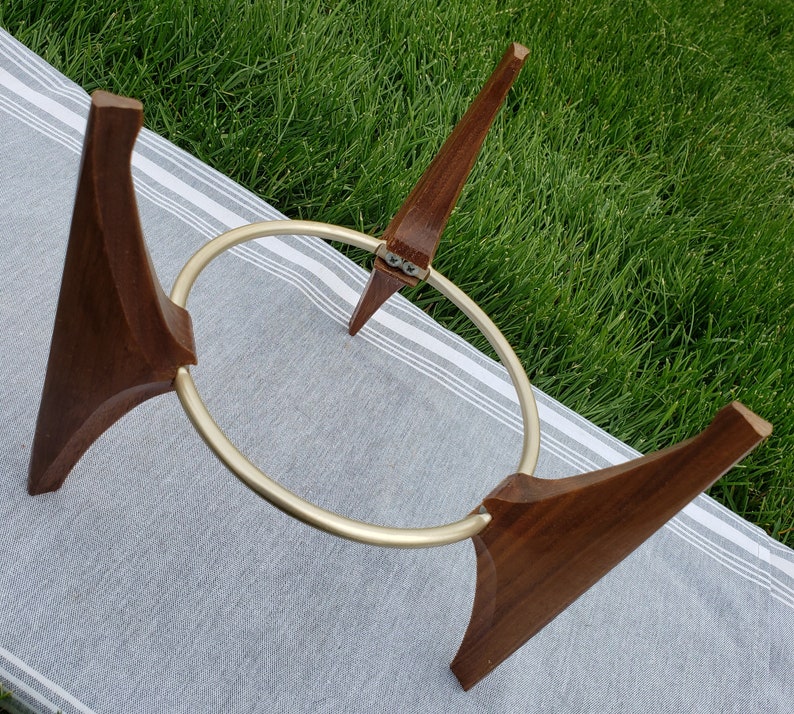 ELUSIVE Super Cool Mirro Medallion Ice Bucket With Teak Tripod - Etsy