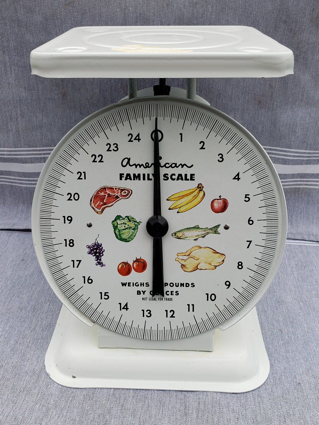 Crisp White American Family Scale NIB With Food Motif for Vintage Retro ...