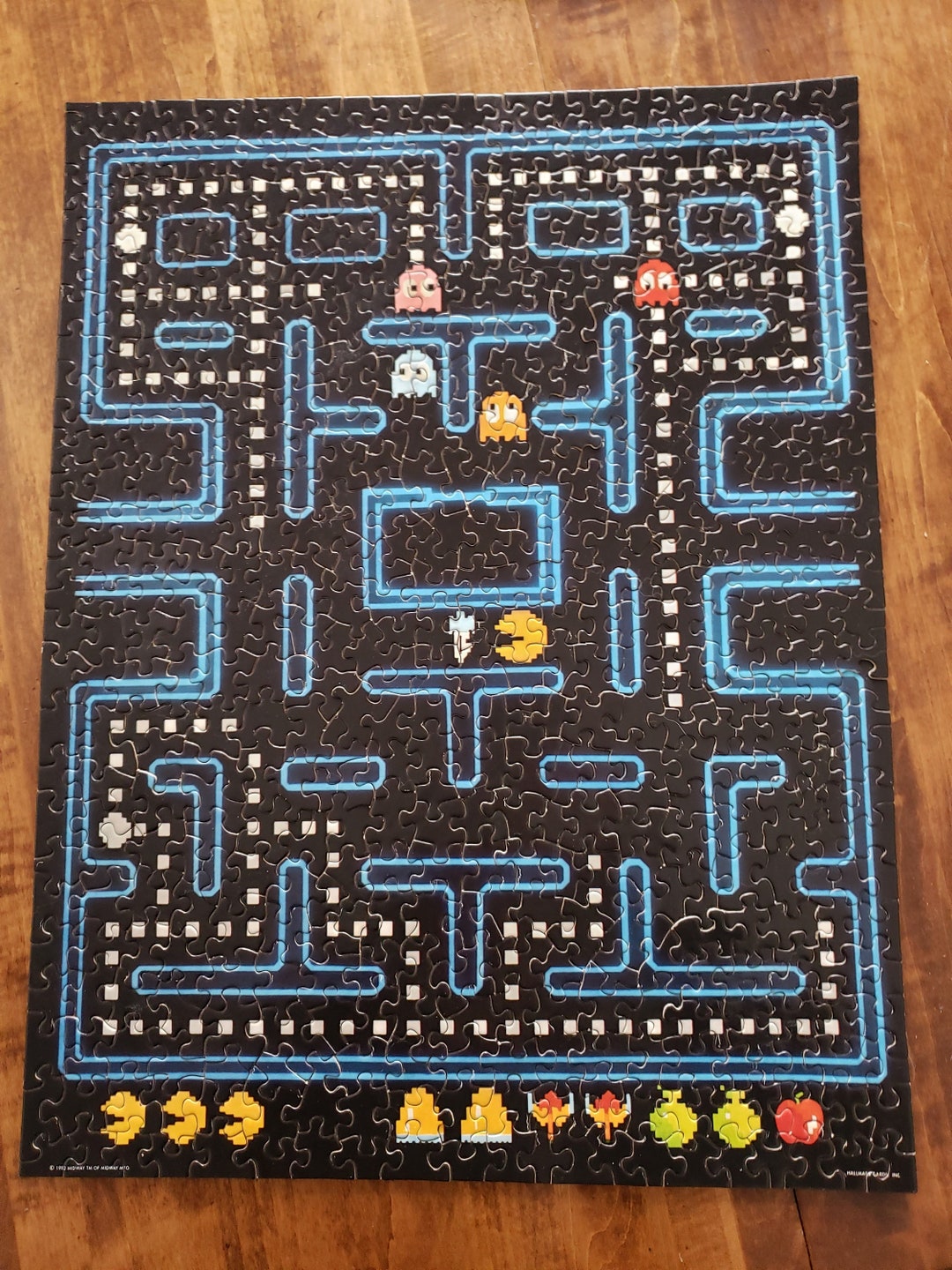Retro Vintage Pac Mania Jigsaw Puzzle Pac Man Over 500 Pieces Complete ...