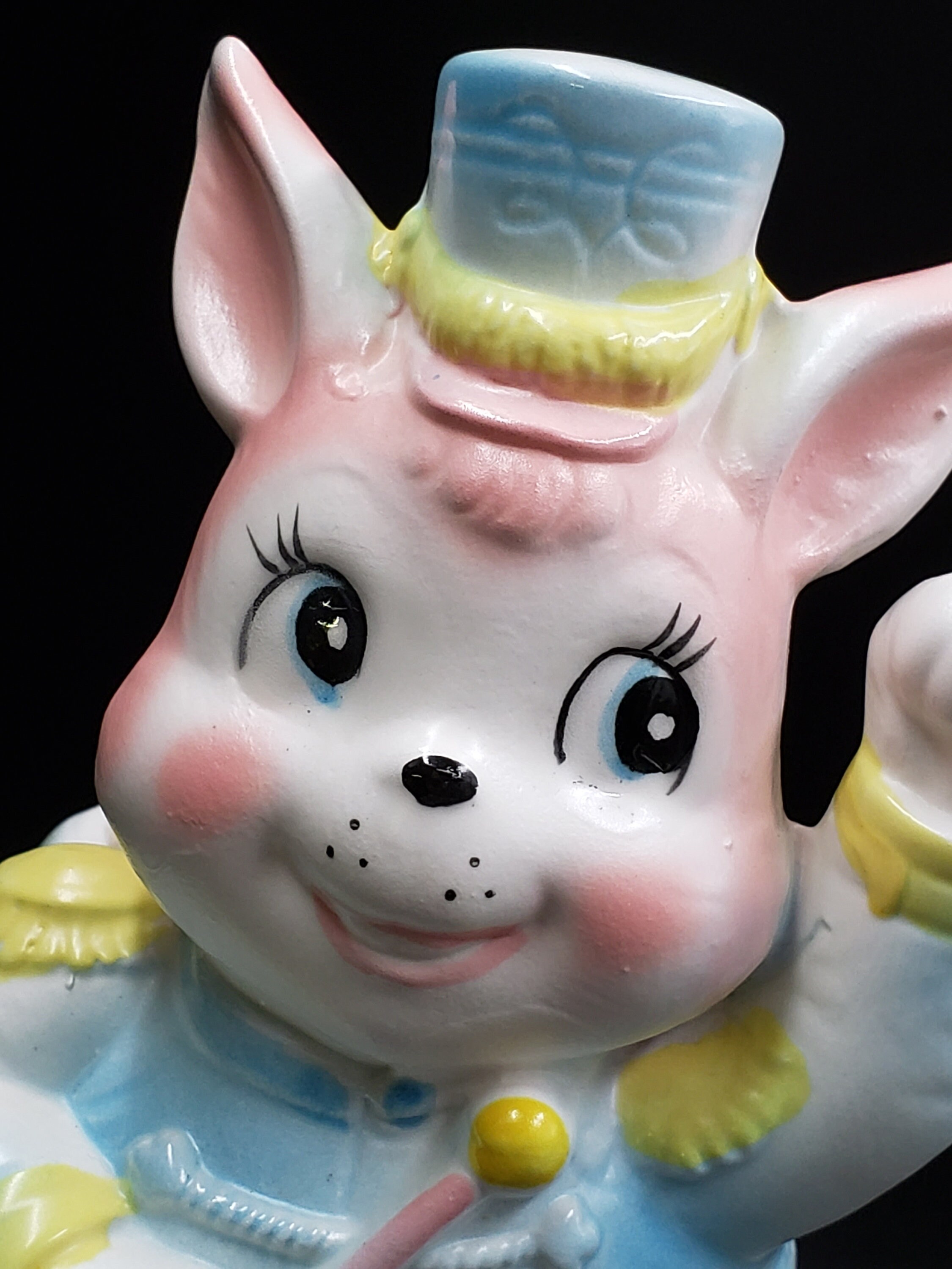 CUTE INARCO Bunny Rabbit Planter Pink and Blue Band Leader for Spring ...