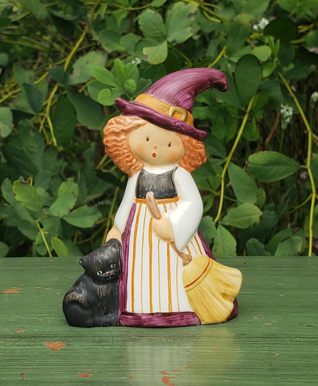 Goebel SUPER CUTE A Whiskery Witch With Black Cat Figurine Gift for ...