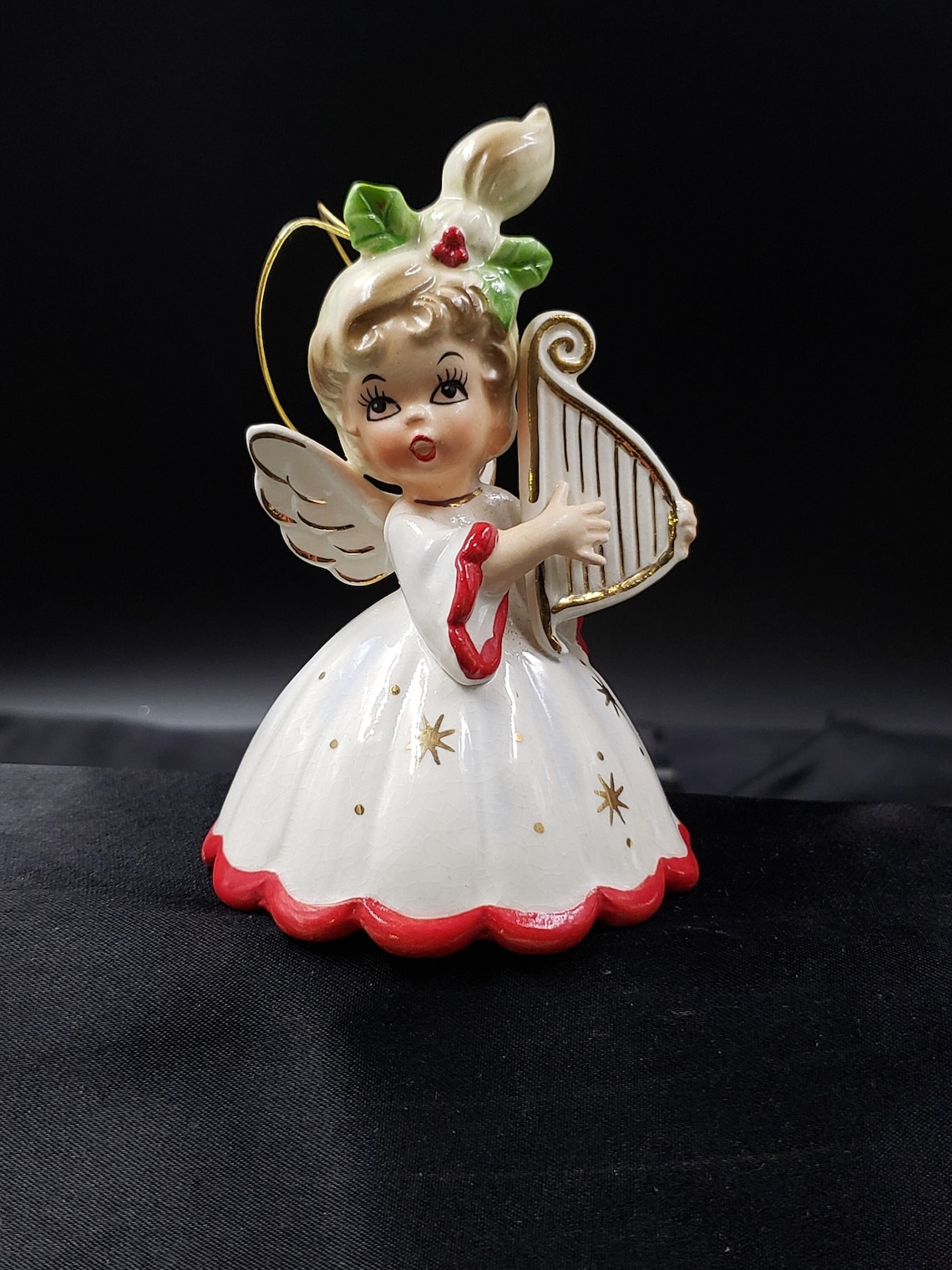 Vintage Josef Originals Christmas Angel Bell Ornament With - Etsy