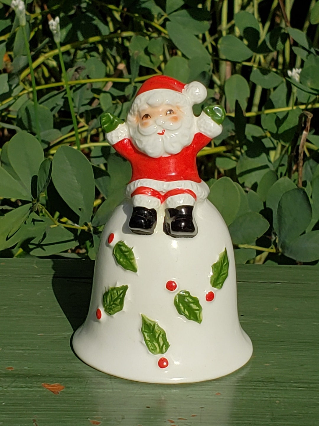 Happy Jolly Santa and Holly Bell for Christmas Eve Day Party - Etsy