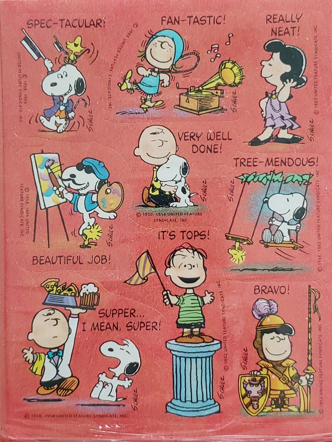 Peanuts Stickers 8 Sheets New in Unopened Package by Hallmark | Etsy