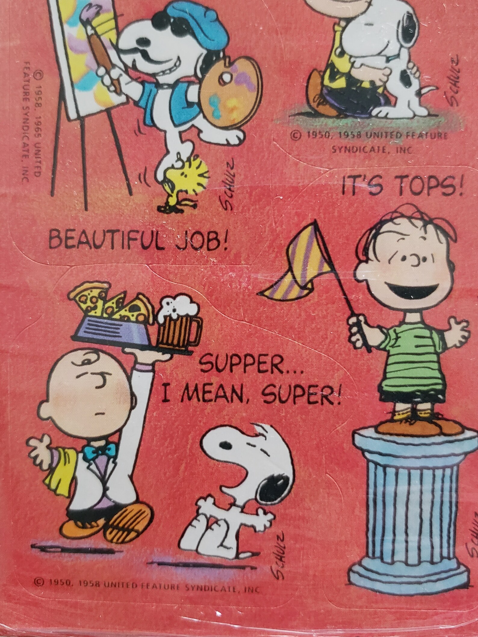 Peanuts Stickers 8 Sheets New in Unopened Package by Hallmark | Etsy