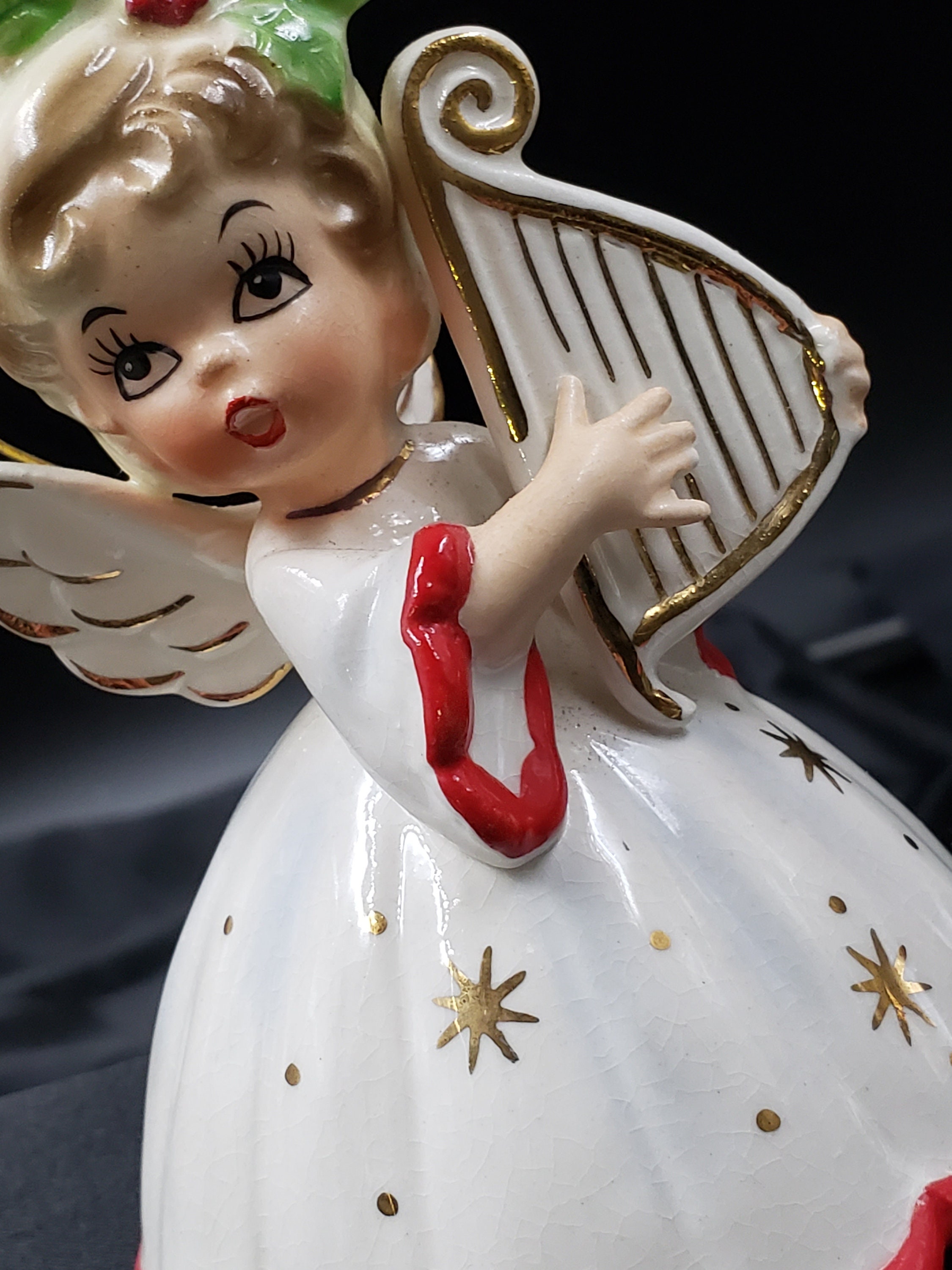 Vintage Josef Originals Christmas Angel Bell Ornament With - Etsy