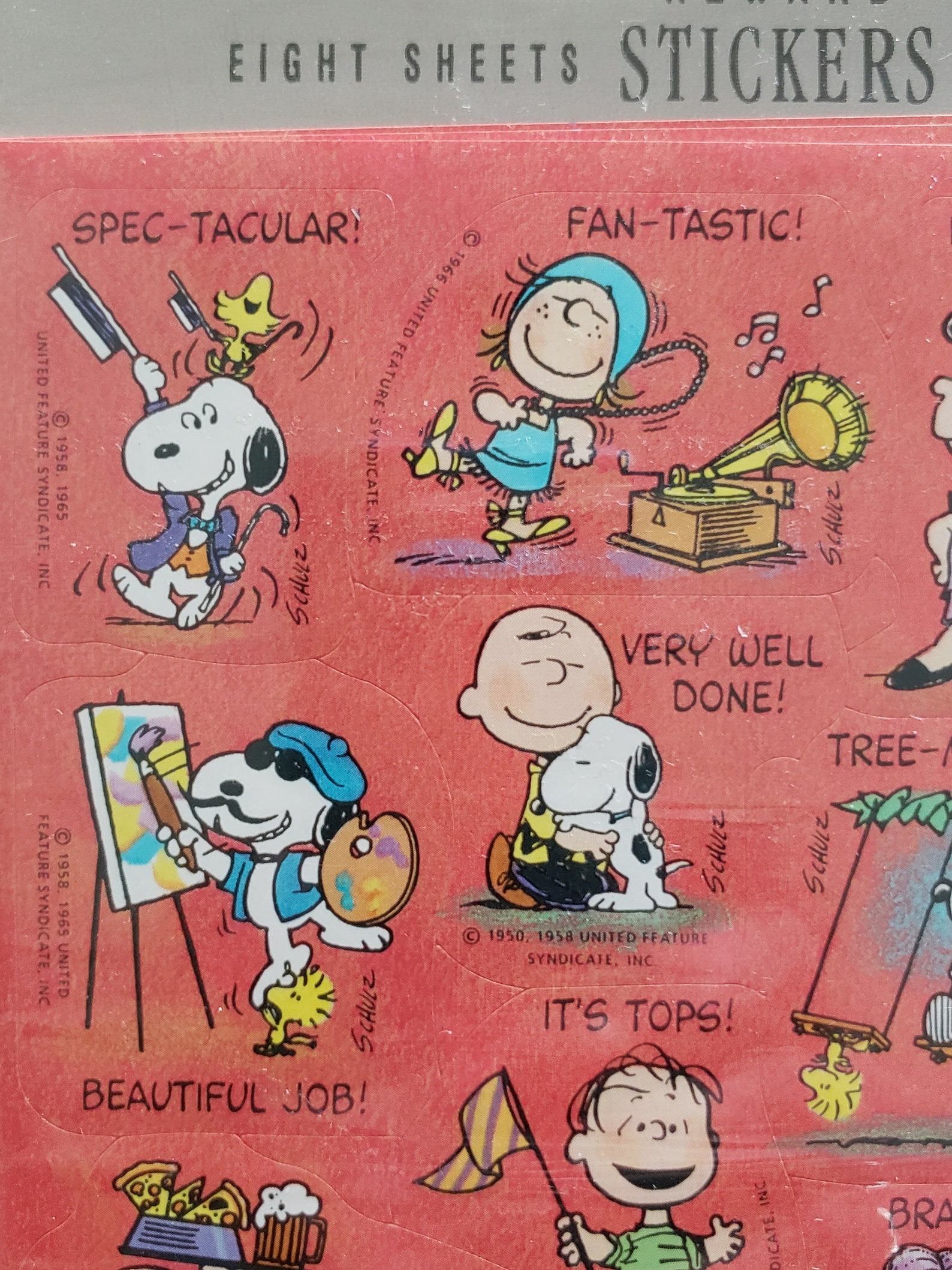 Peanuts Stickers 8 Sheets New in Unopened Package by Hallmark | Etsy