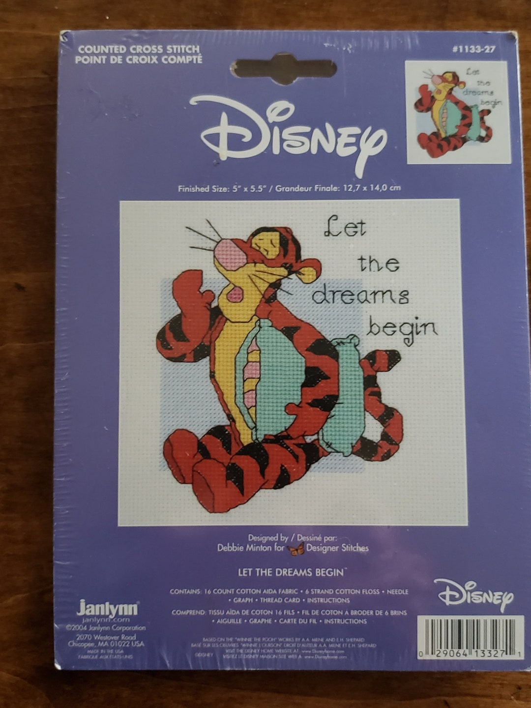 Disney Tigger Counted Cross Stitch Kit for Tigger Collector DIY Craft ...