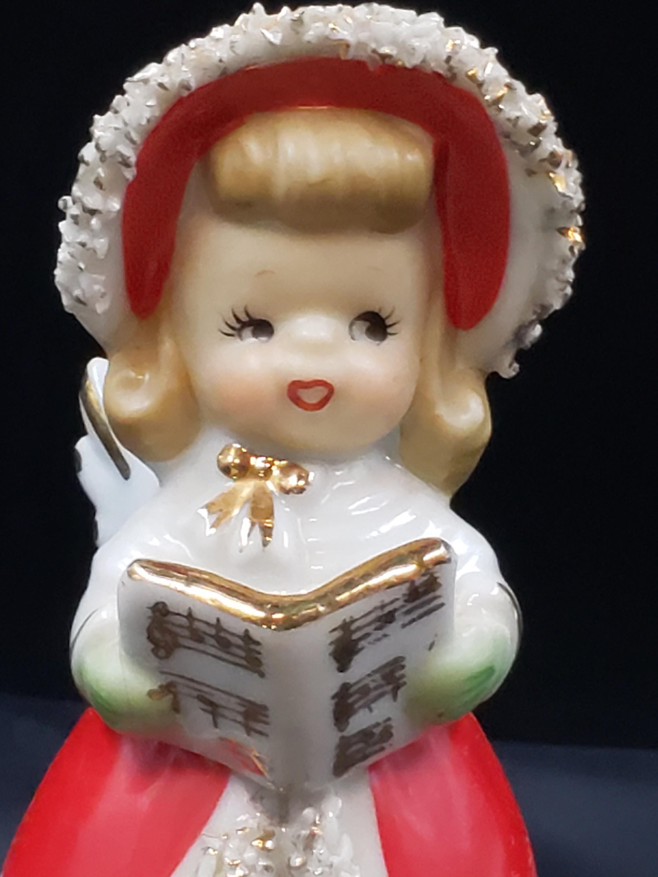 Vintage Lefton Christmas Angel Bell With Hymn Choir Book for Retro ...