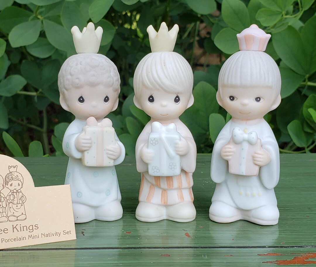 Retro Vintage Wee Three Kings Miniature Figurines 3.5 Inch 1982 ...