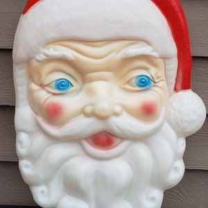 Vintage Empire Santa Face 24" Tall Blow Mold Indoor Outdoor for Retro ...