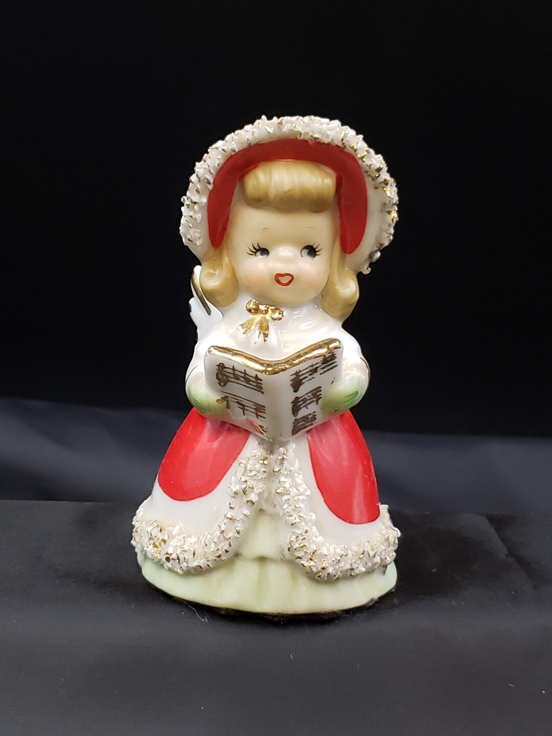 Vintage Lefton Christmas Angel Bell With Hymn Choir Book for Retro ...