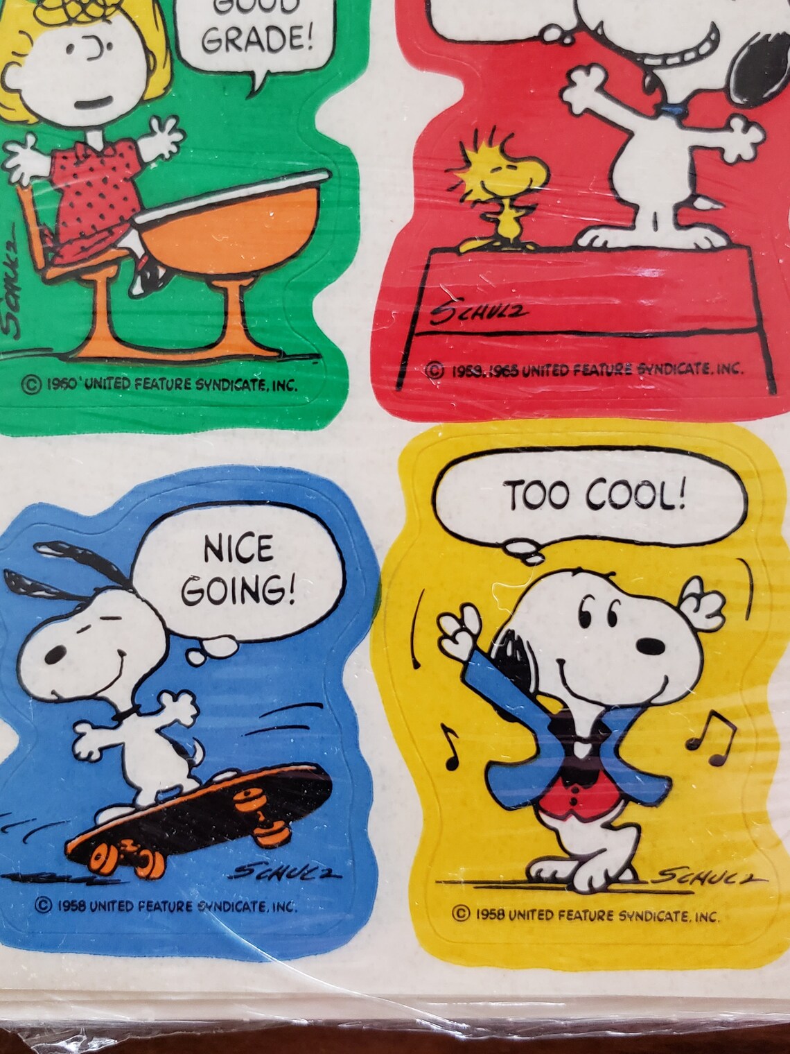 Peanuts Stickers 4 Sheets New in Unopened Package by | Etsy