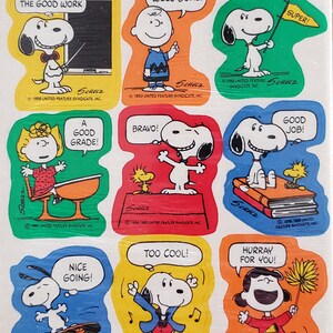 Peanuts Stickers 4 Sheets New in Unopened Package by Ambassador Gift ...