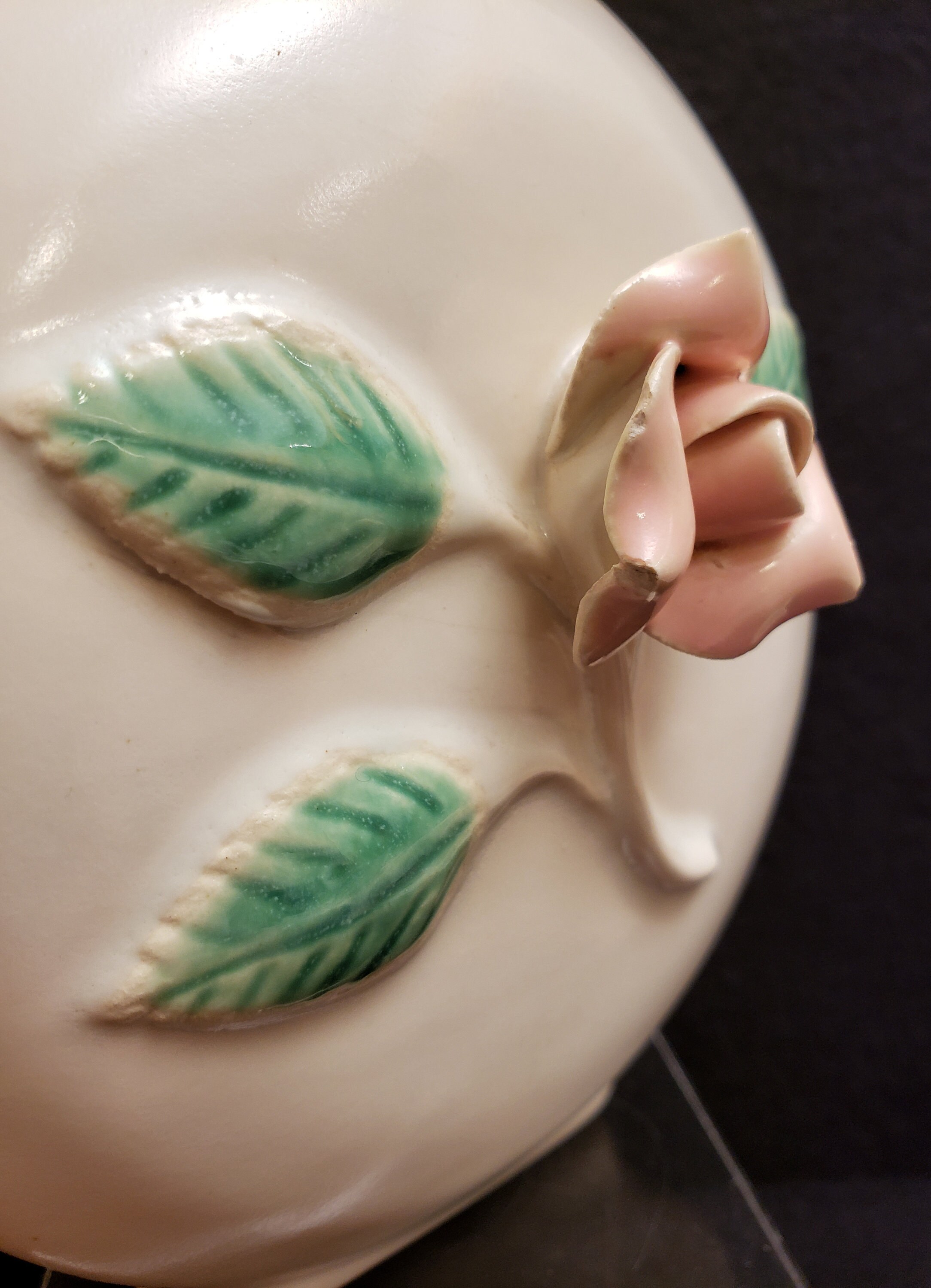 Elegant Pink Rose Vase - Round Vase With a Pink Rose by California ...