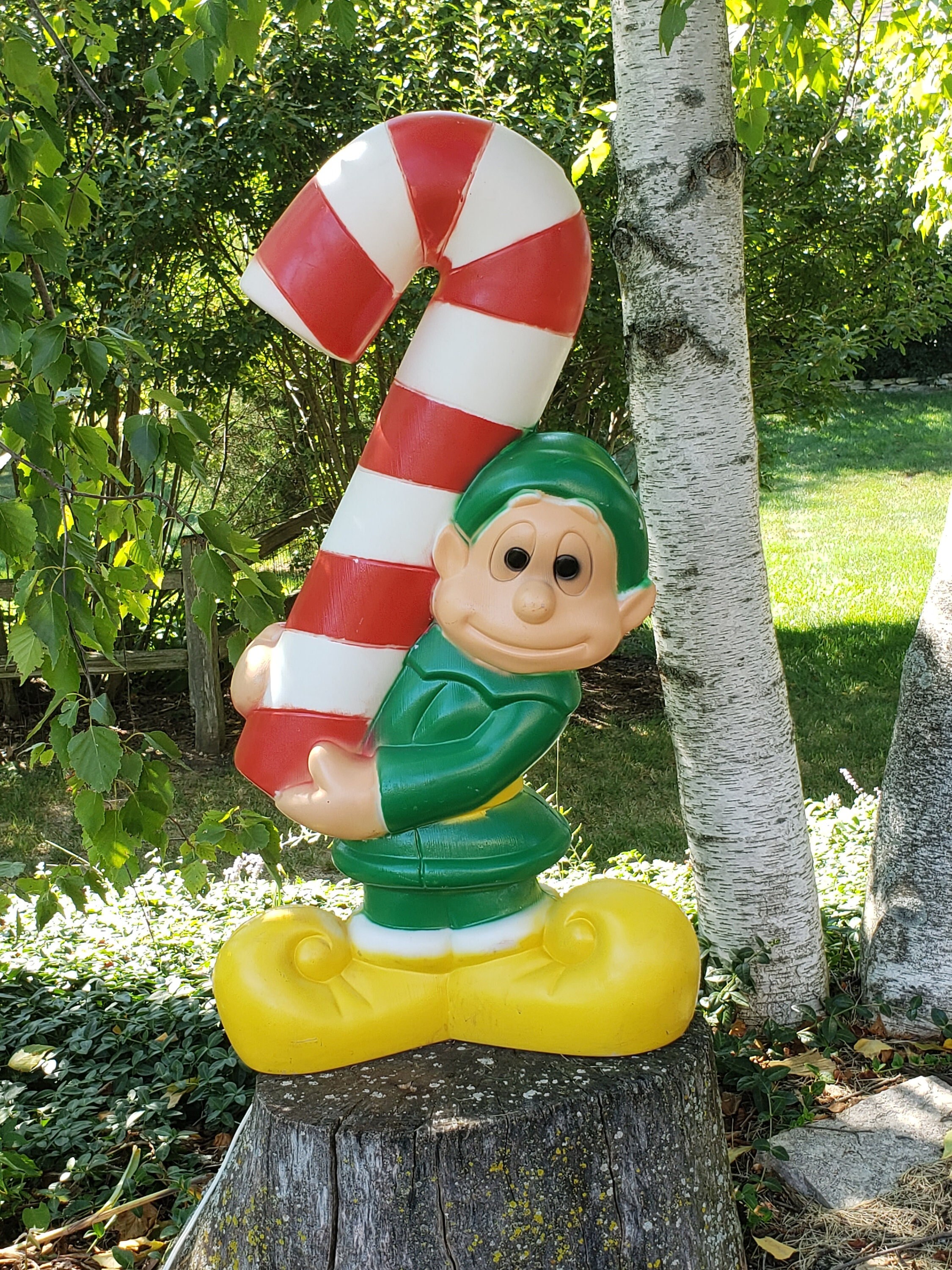 Blow Mold Candy Cane TPI 1994 Double Lighted Outdoor Christmas ...