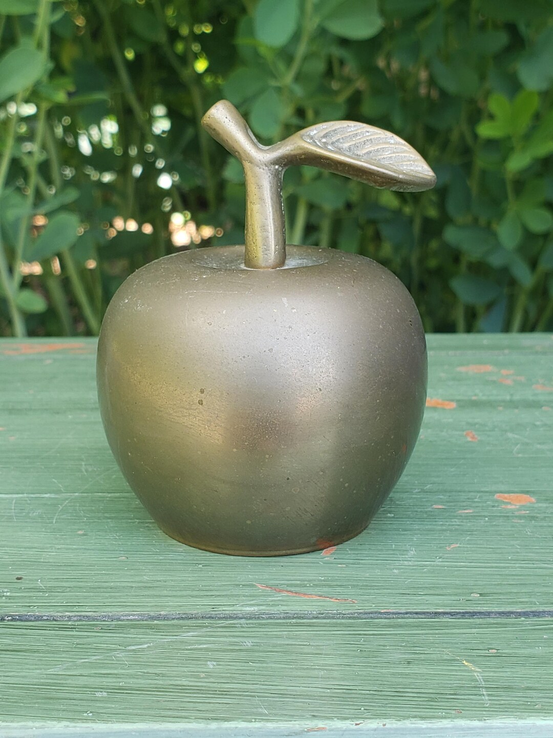 Vintage Retro Brass Pear Shaped Bell for MCM Library Winter Fall Mantel ...