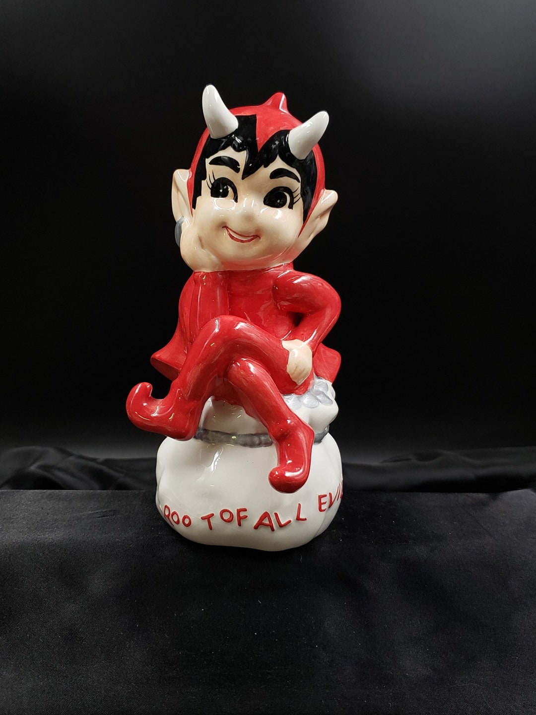 Vintage Lefton Devil Bank root of All Evil for Valentine's Day Mantel ...