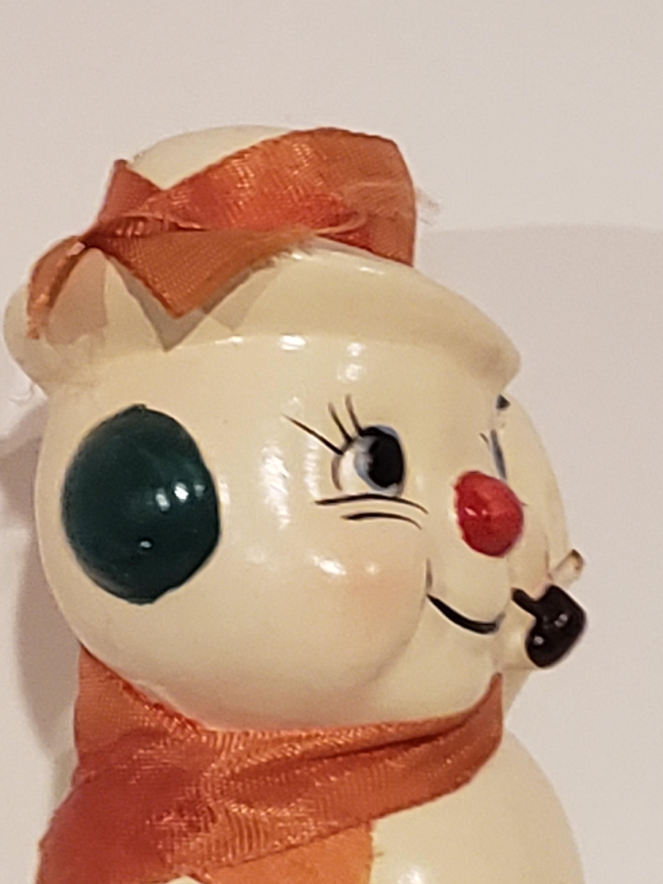 Vintage Commodore Smokey the Snowman Figure With Lucky Brand Cigarettes ...