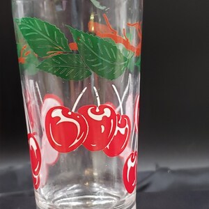 Retro Vintage Tall Cherry Juice Glasses Set of 2 Swanky Swig Juice ...
