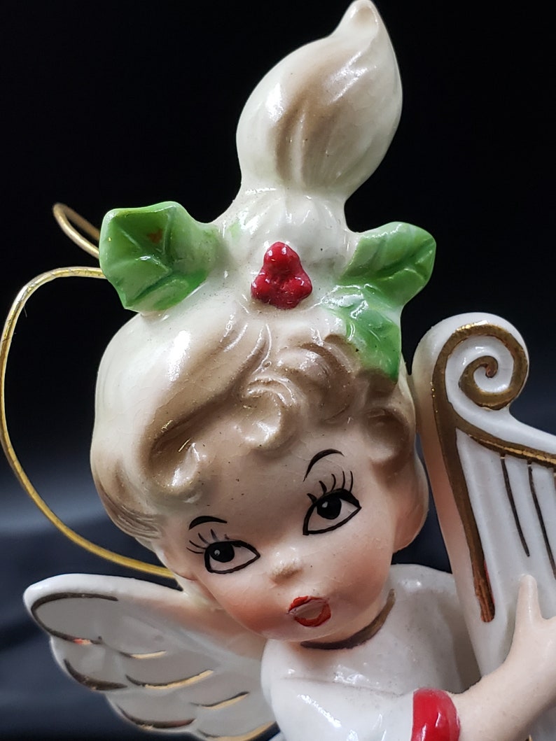 Vintage Josef Originals Christmas Angel Bell Ornament With - Etsy