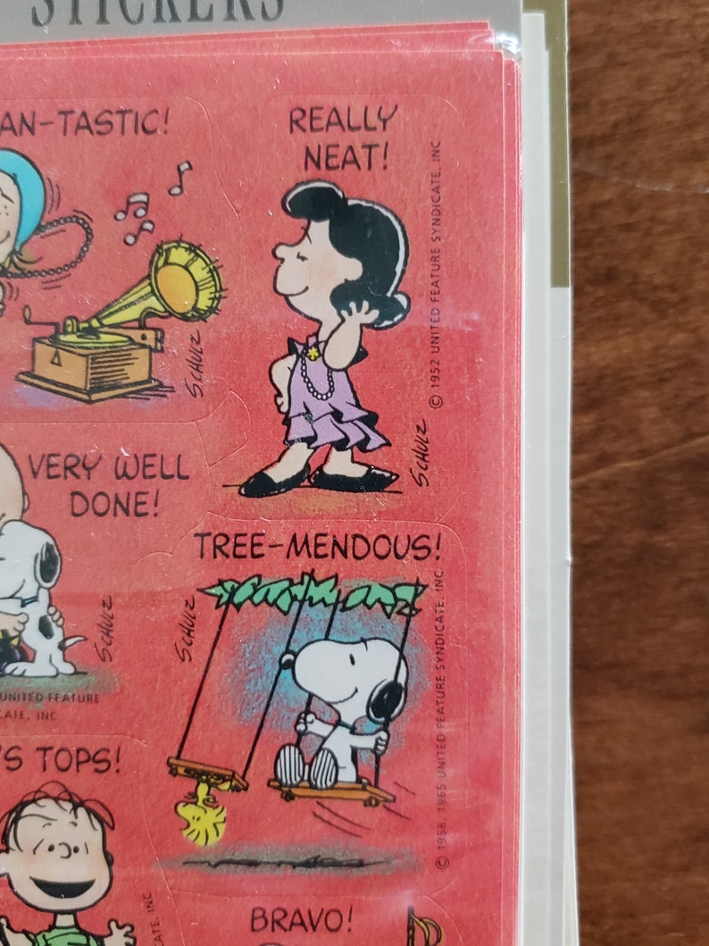 Peanuts Stickers 8 Sheets New in Unopened Package by Hallmark | Etsy