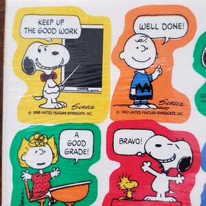 Peanuts Stickers 4 Sheets New in Unopened Package by Ambassador Gift ...