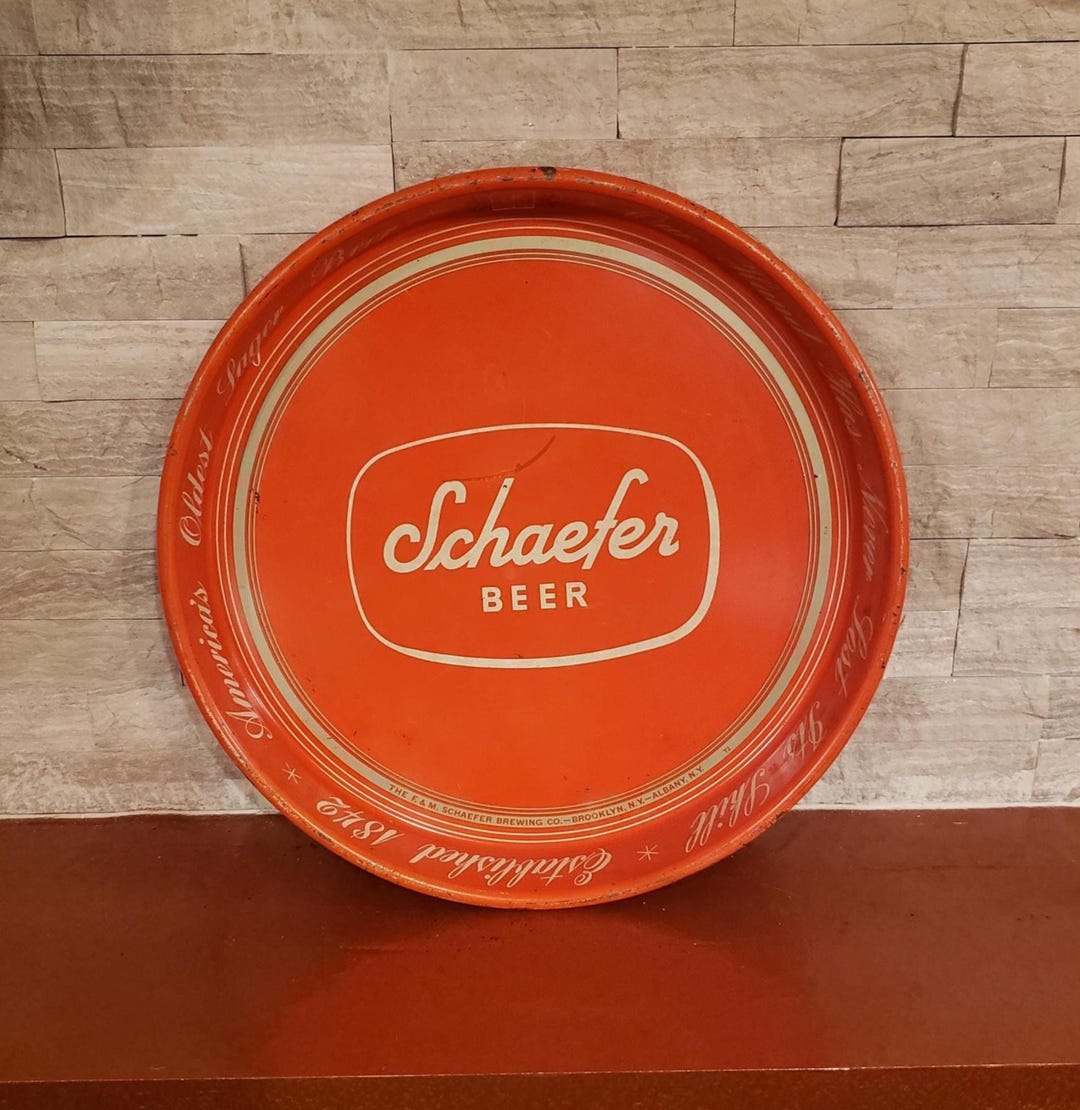Vintage Schaefer Beer Bar Tray Gift for Vintage Beer Breweriana ...