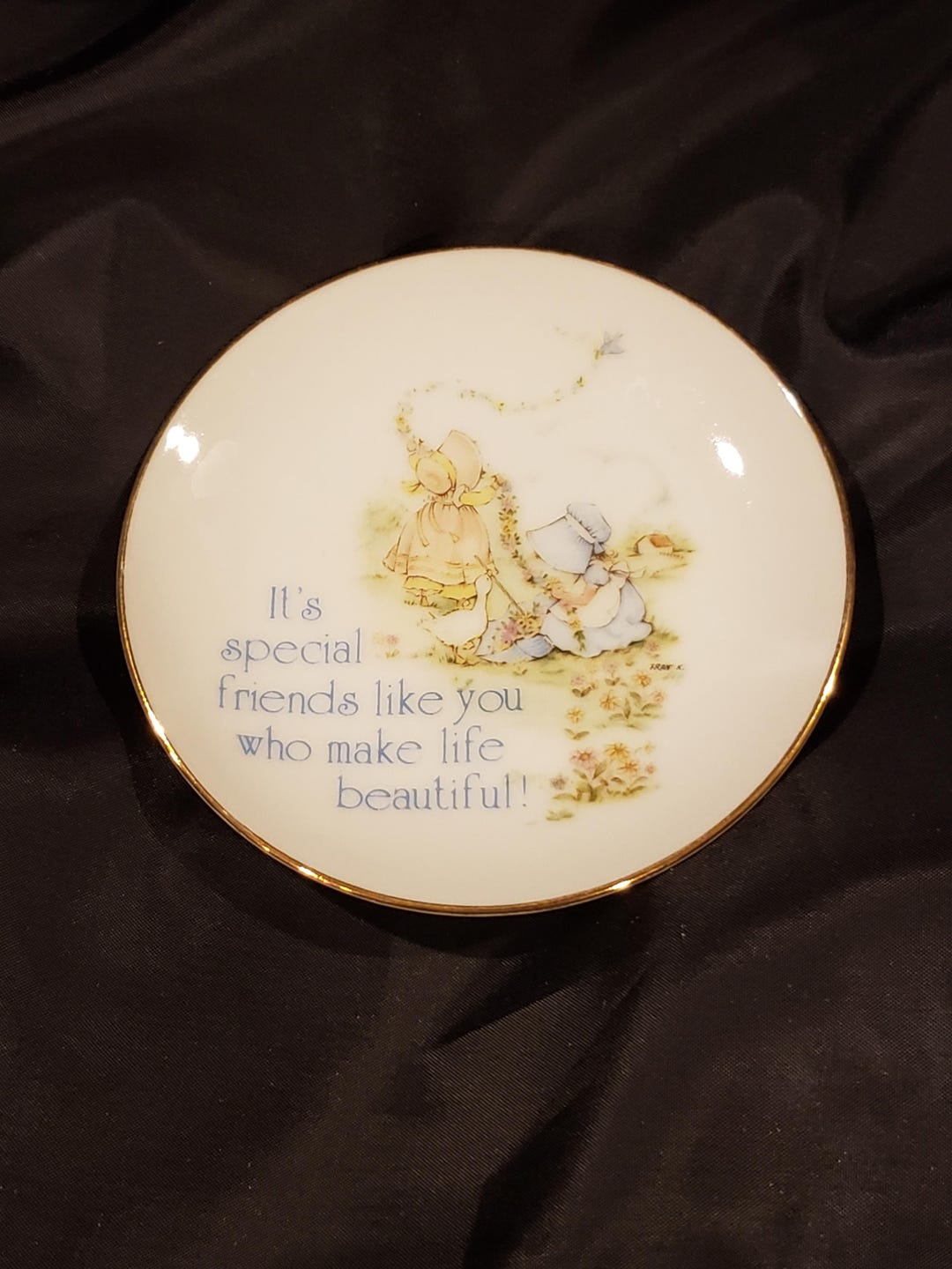 Vintage Retro Friendship Plate or Trinket Dish by American Greetings ...