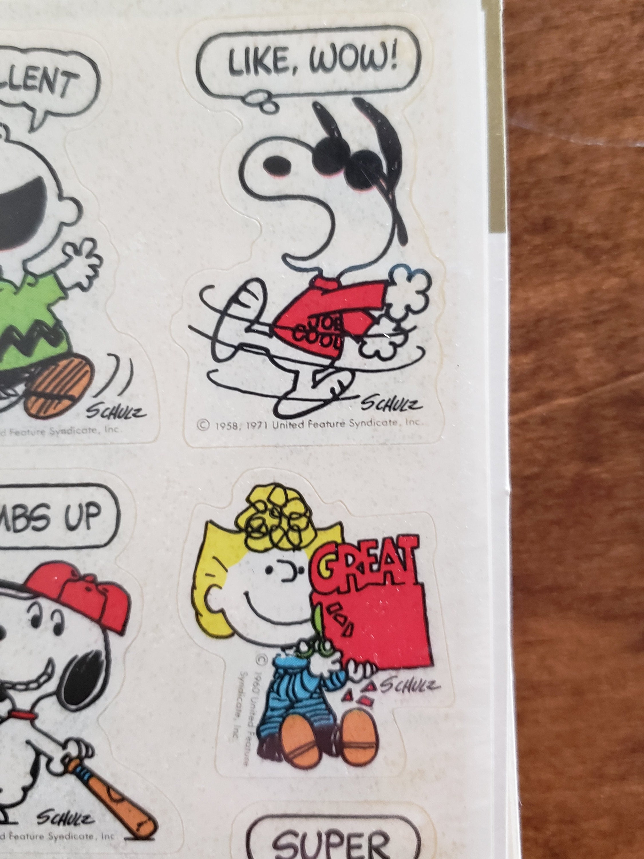 Snoopy Peanuts Stickers 4 Sheets New in Unopened Package by | Etsy