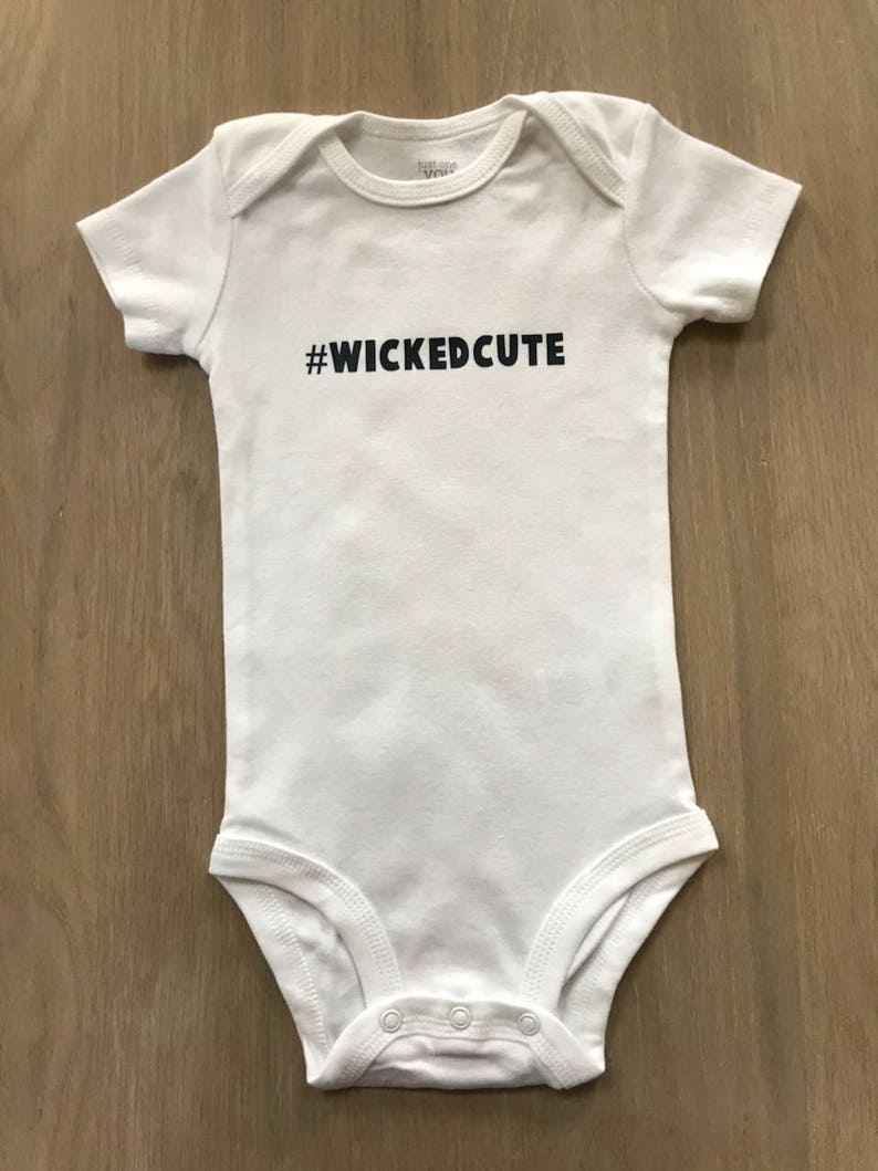 Wicked Cute Baby Onesie Boston Accent - Etsy
